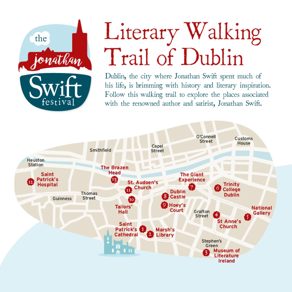 Literary Walking Trail of Swift's Dublin (self guided) - Saint Patrick ...