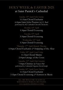 Holy Week and Easter 2025 - Saint Patrick’s Cathedral