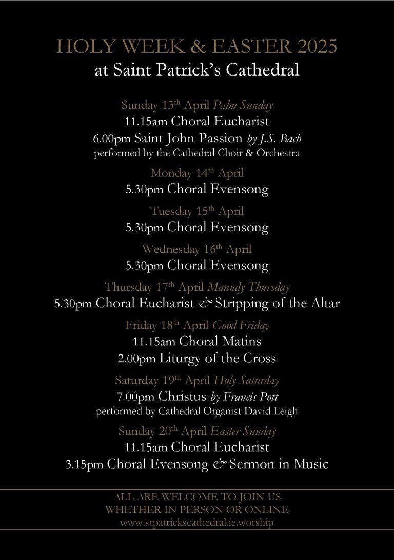 Holy Week and Easter 2025 - Saint Patrick’s Cathedral